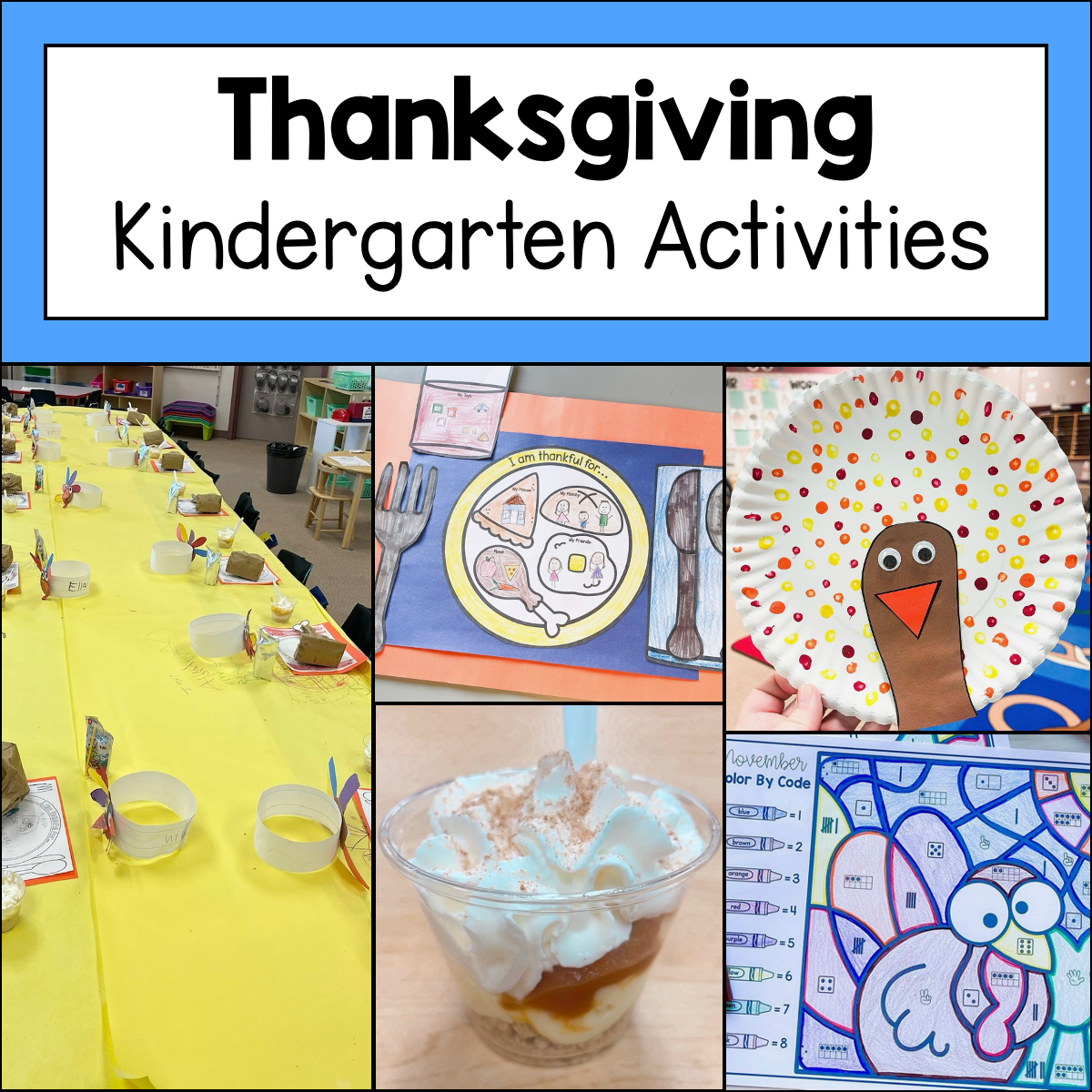 Thanksgiving Kindergarten Activities - Popping Into Kinder